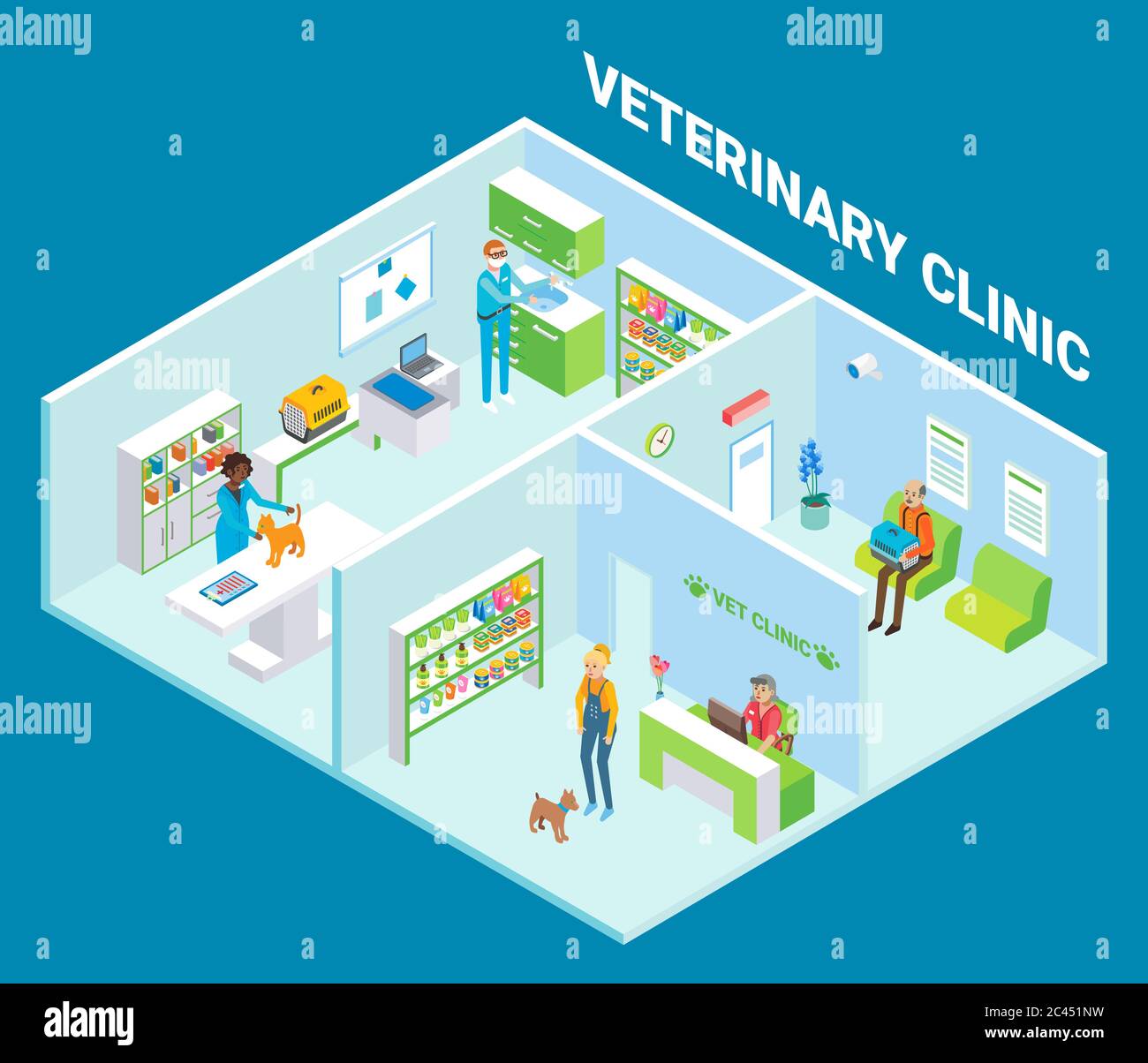 Veterinary clinician Stock Vector Images - Alamy