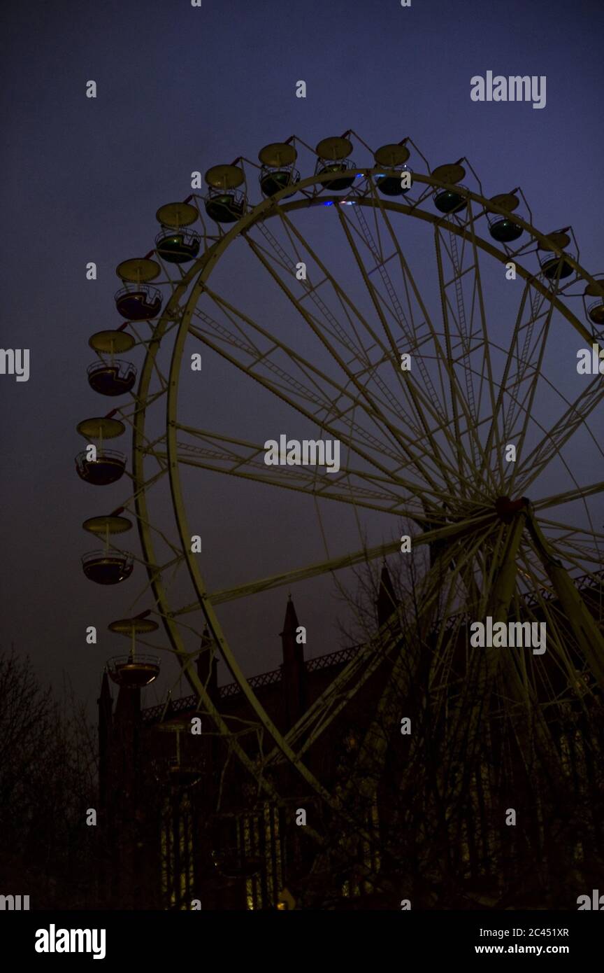 Ferris wheel at night, Berlin, Germany Stock Photo - Alamy
