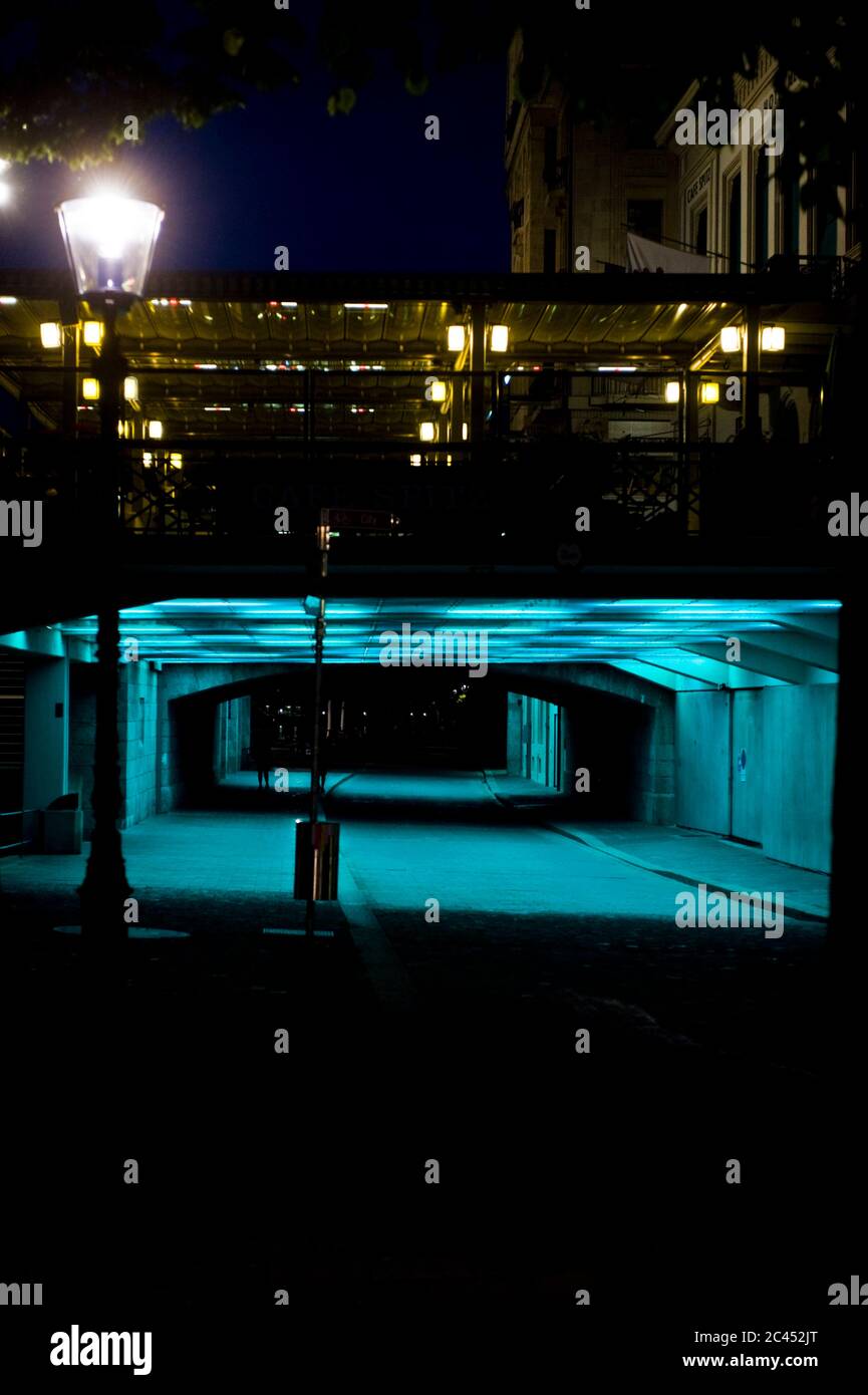 Tunnel at night, Basel, Switzerland Stock Photo - Alamy