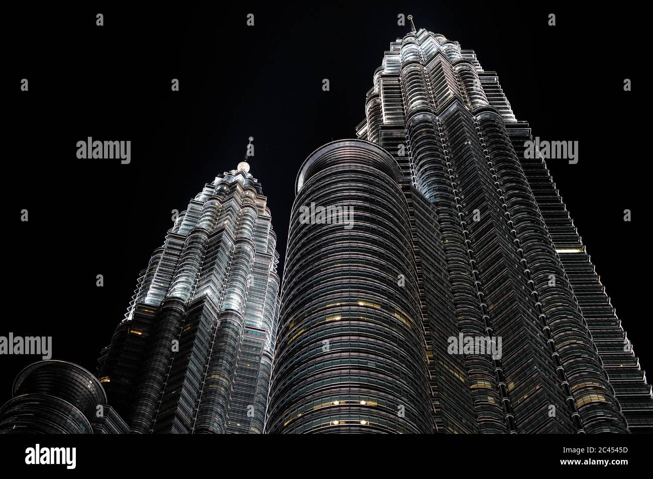 Petronas Towers at night, Kuala Lumpur, Malaysia Stock Photo - Alamy
