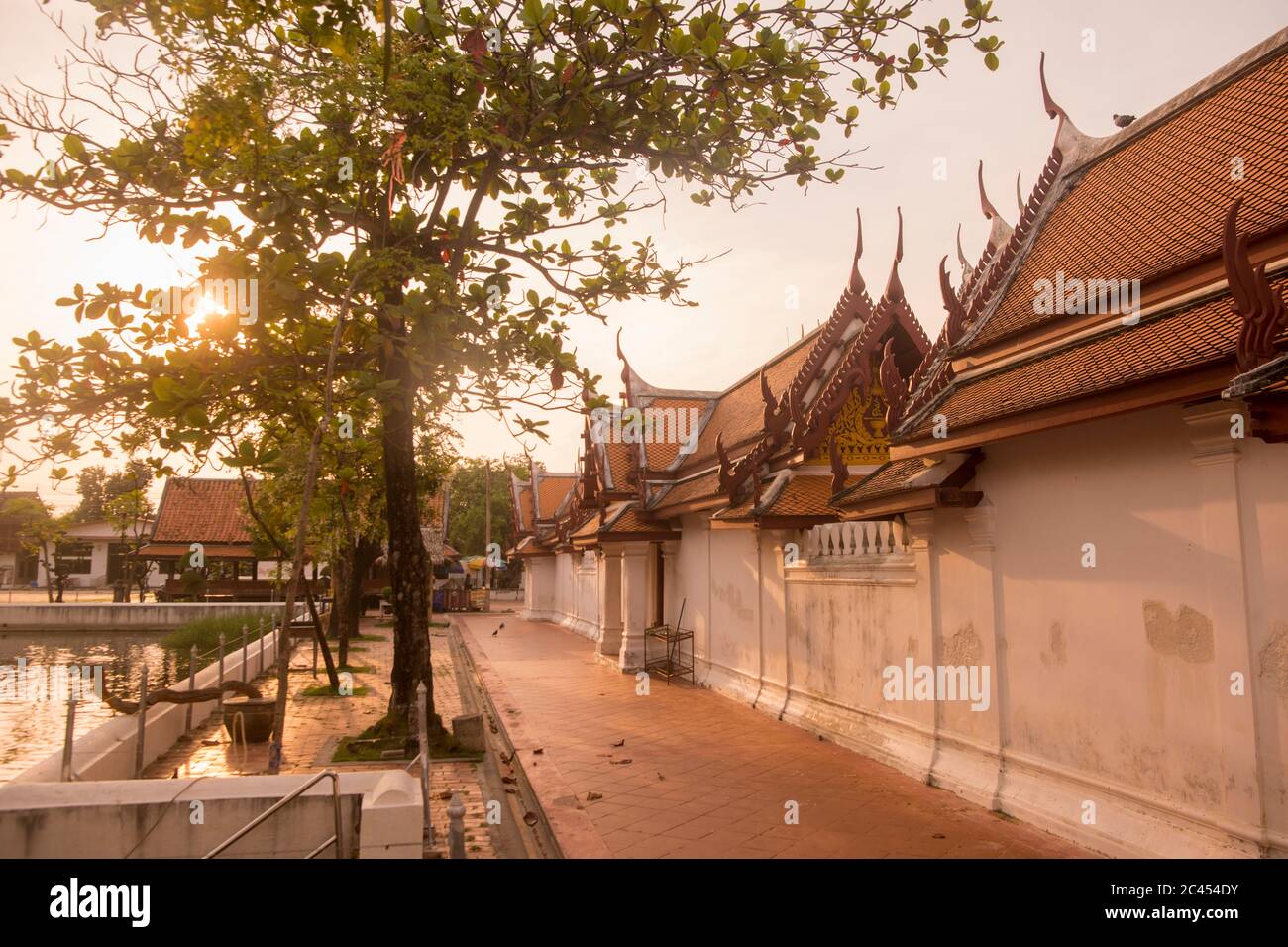the Wat Yai Suwannaram Temple in the city of Phetchaburi or Phetburi in ...