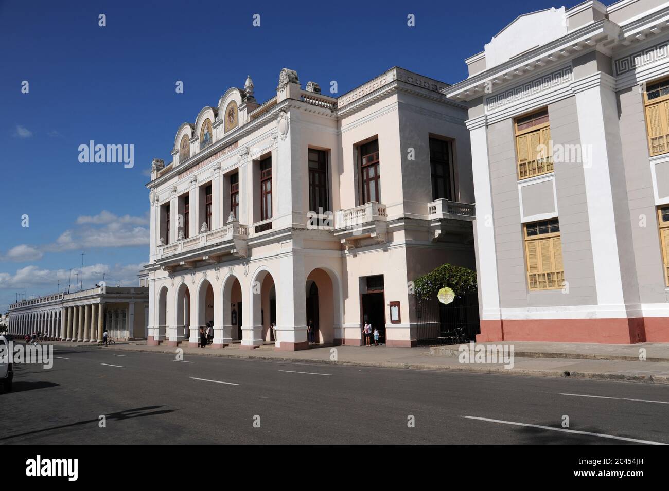 Street block in Cienfuegos, Cuba Stock Photo - Alamy