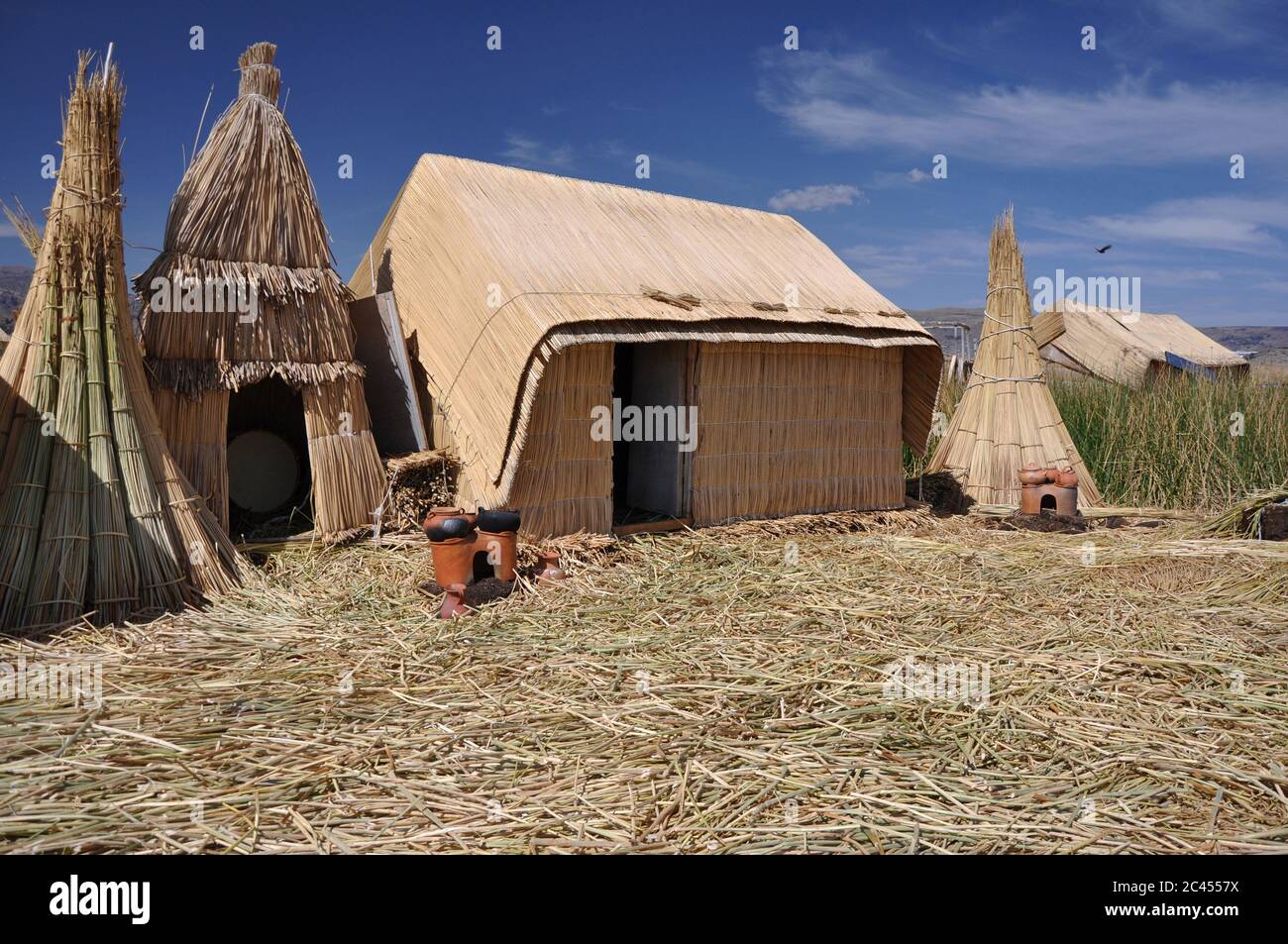 Urus Island, Lake Titicaca, Peru Stock Photo - Alamy