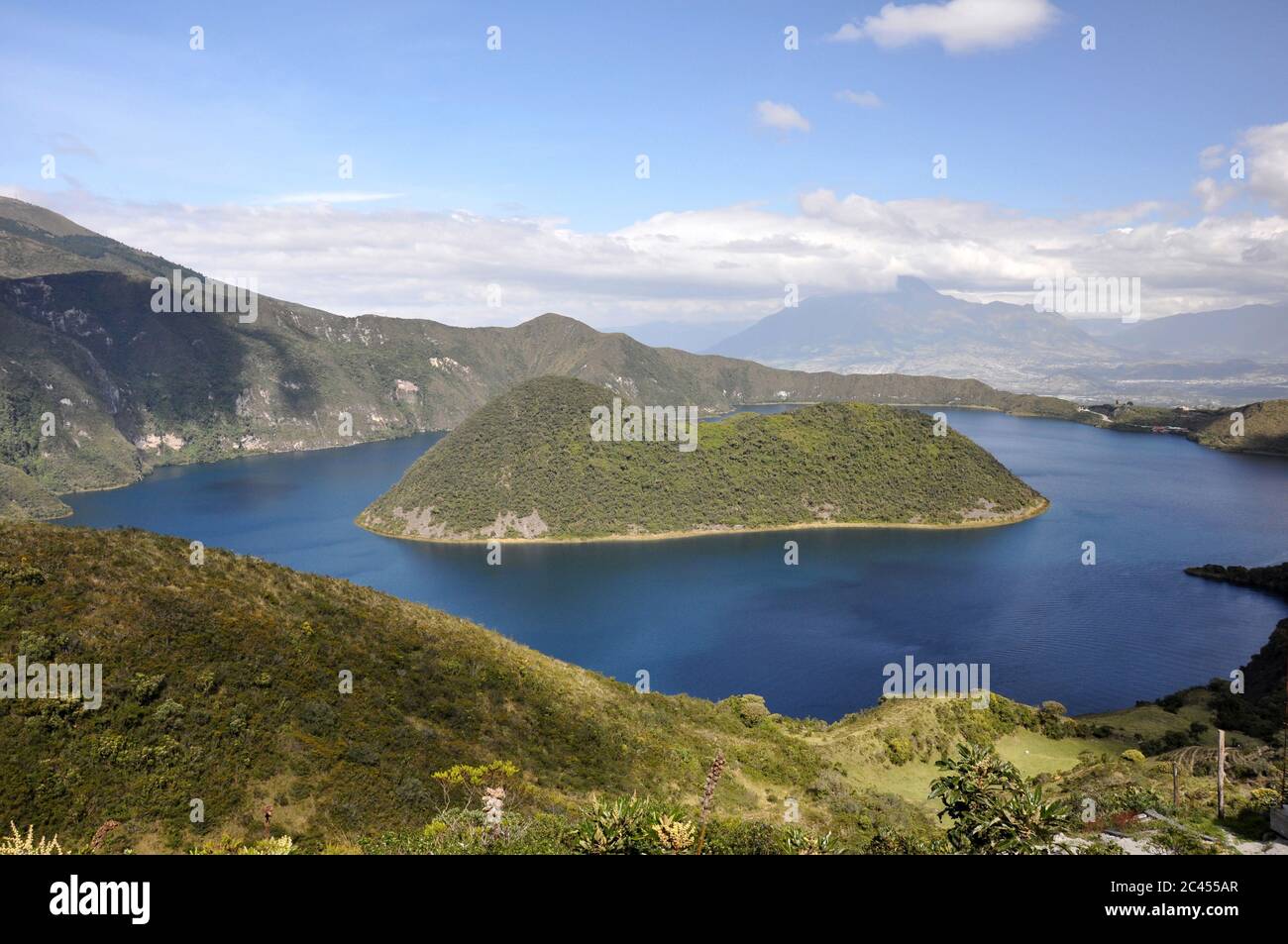 Cuicocha crater lake, Ecuador Stock Photo - Alamy