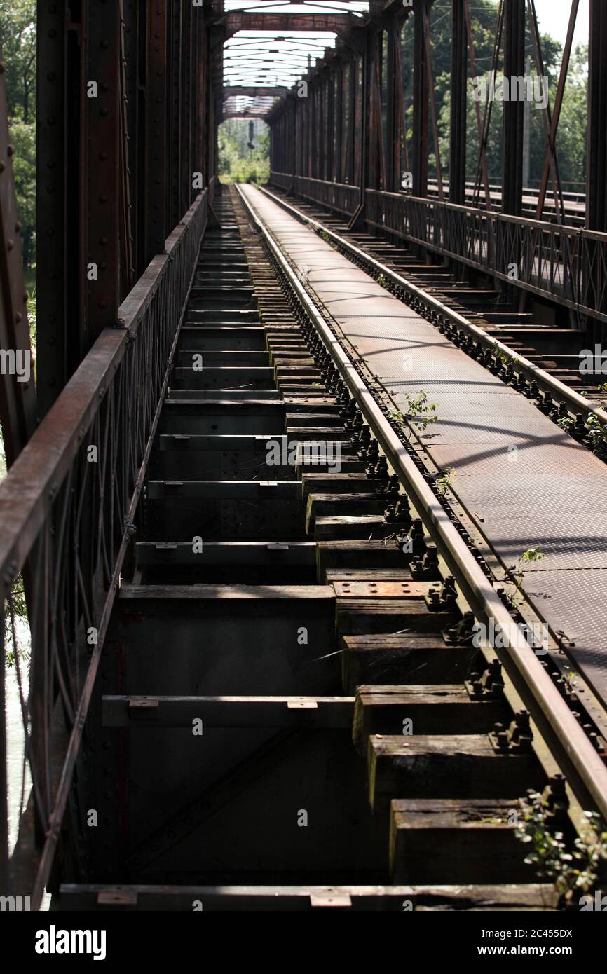Old railway bridge Stock Photo - Alamy