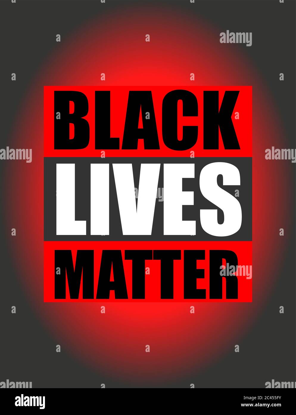 Black Lives Matter, I Can't Breathe. Protest Banner about Human Right ...