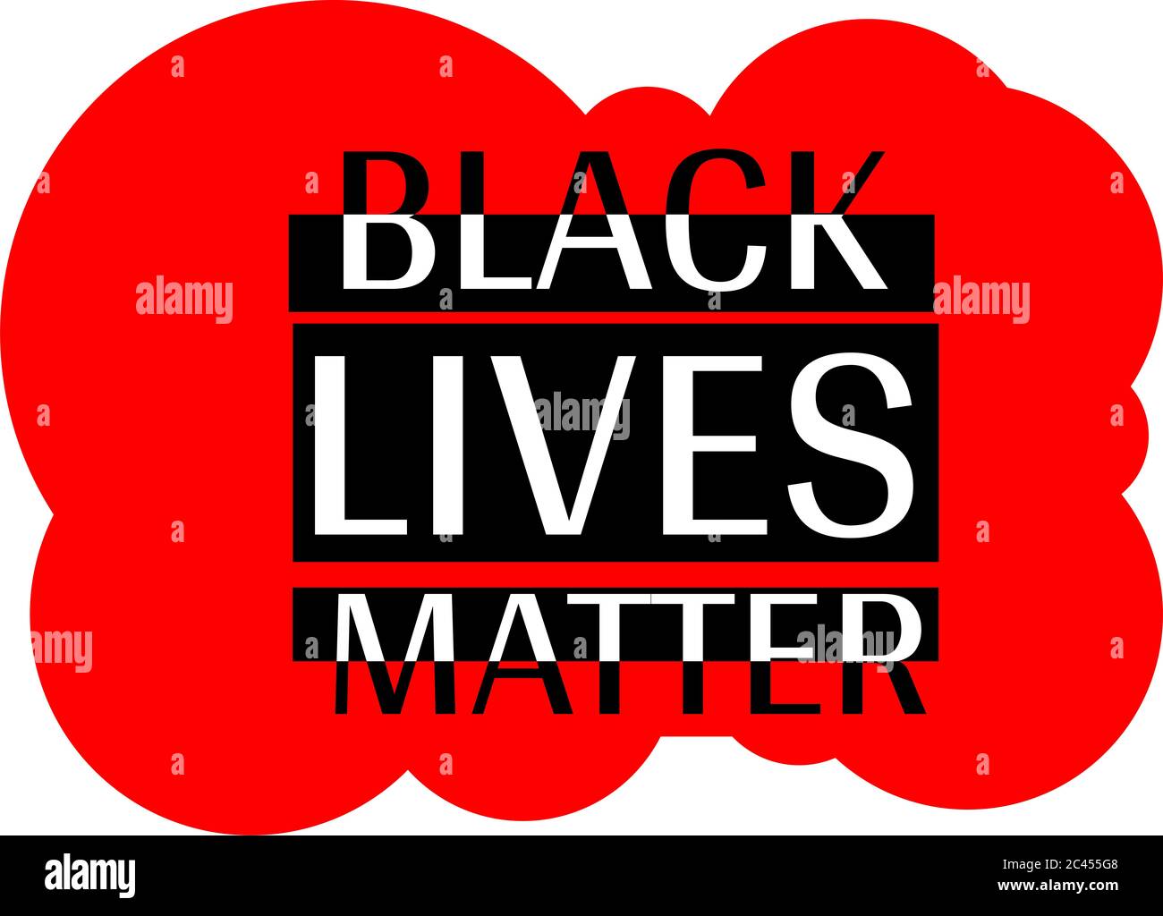 Black Lives Matter, I Can't Breathe. Protest Banner about Human Right ...