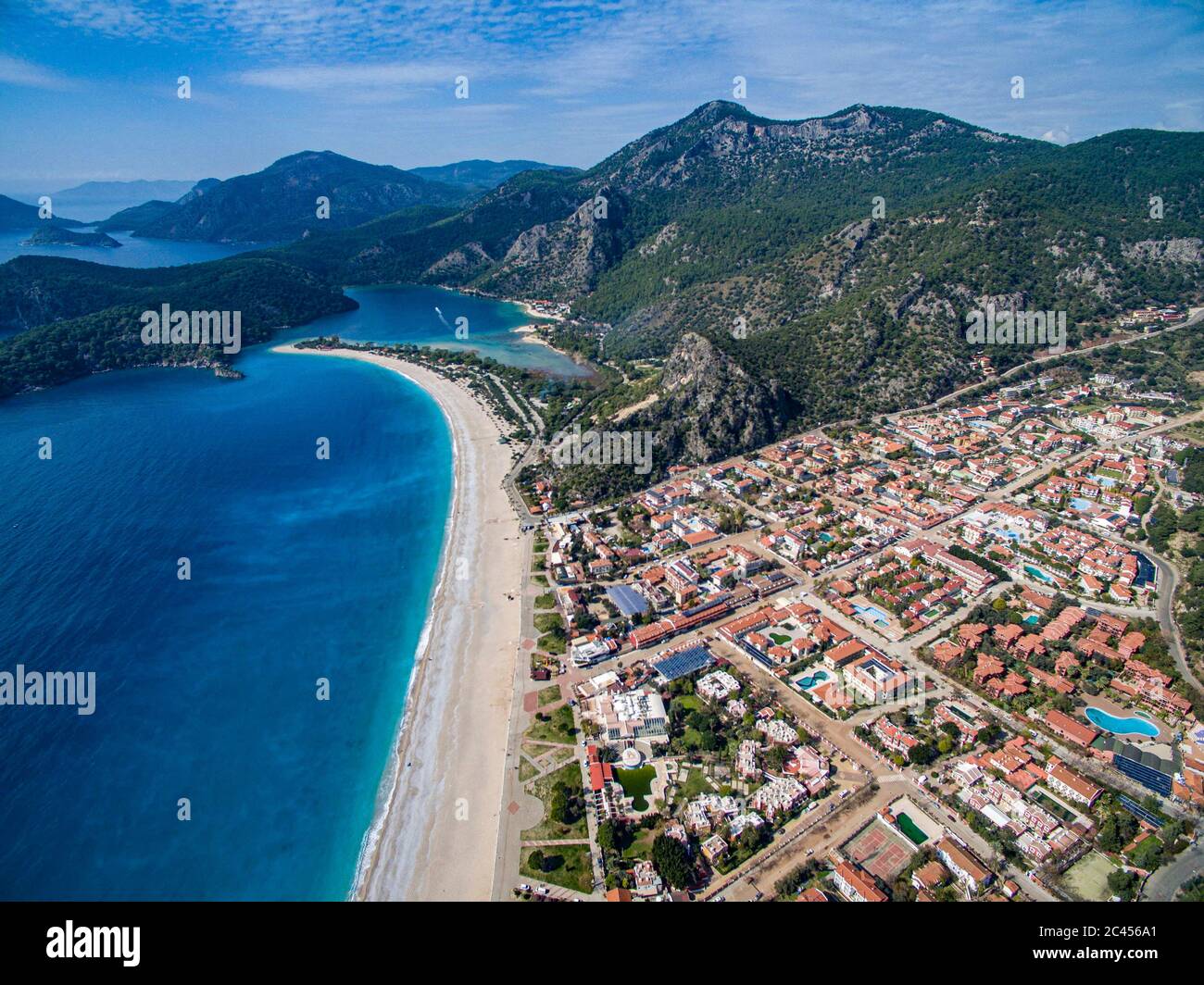 Fethiye Turkey Oludeniz Aerial View Stock Photo - Alamy