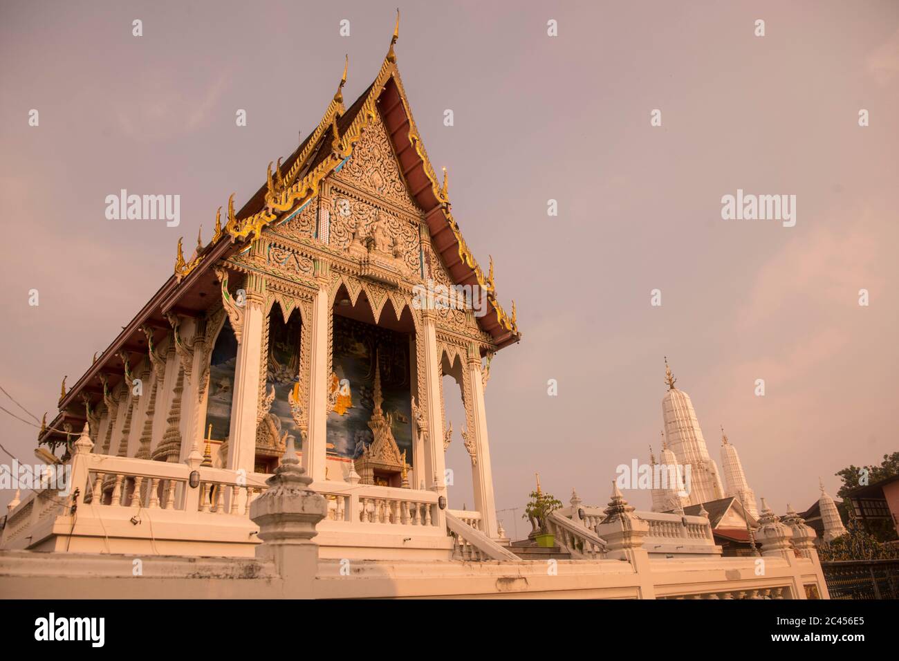 The Wat Phlap Phla Chai in the city of Phetchaburi or Phetburi in the ...