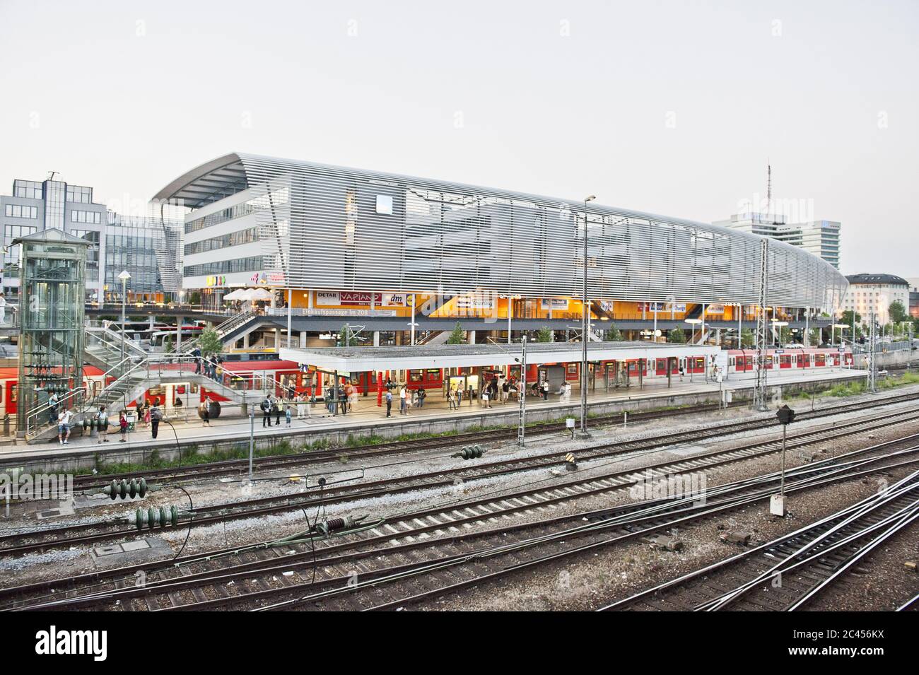 Bus station Munich, Bavaria, Germany Stock Photo - Alamy
