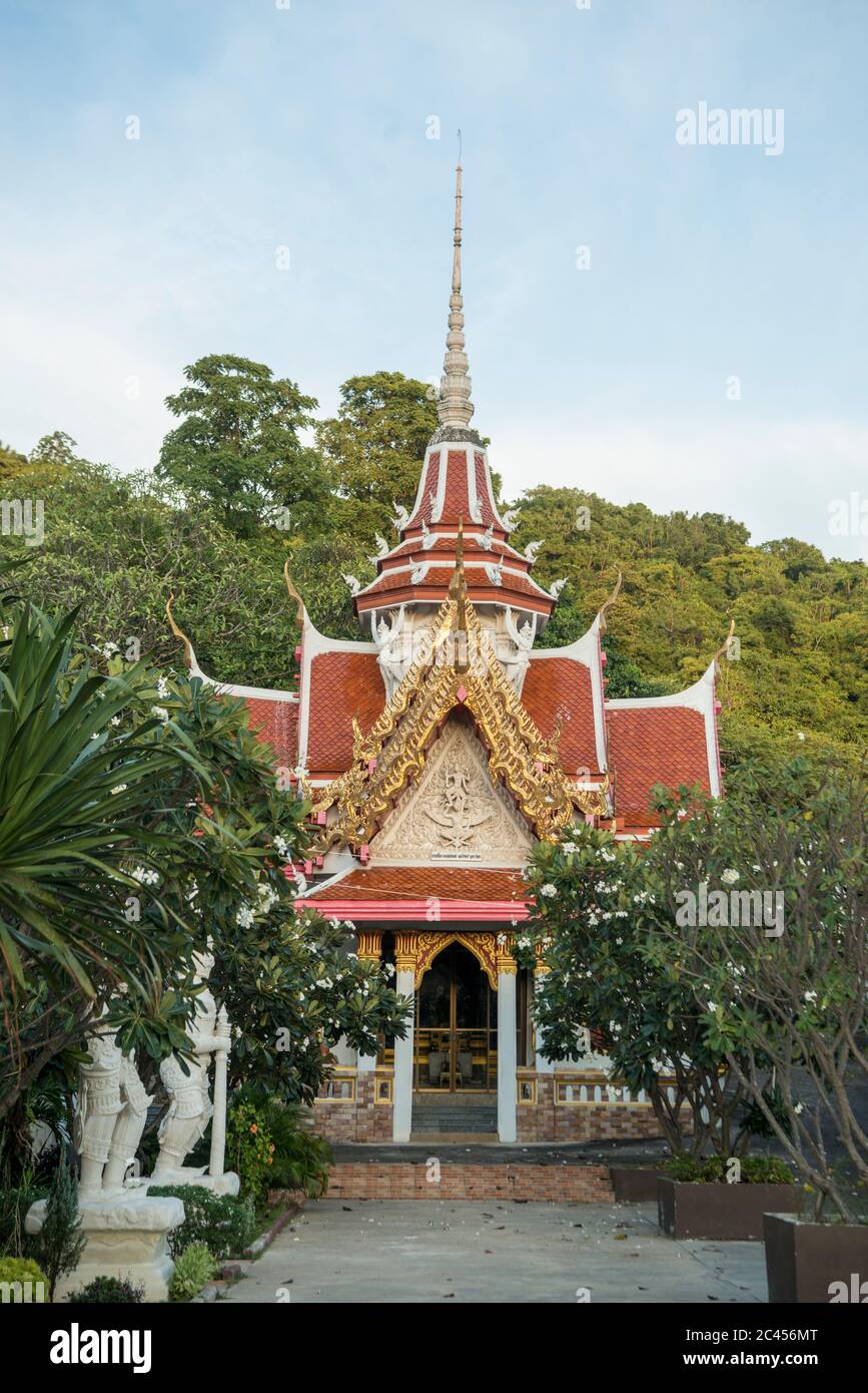 The Wat Tham Kaeo in the city of Phetchaburi or Phetburi in the ...