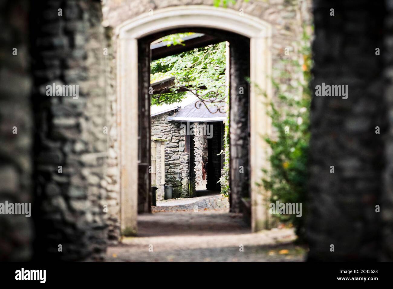 Path on an old building Stock Photo - Alamy