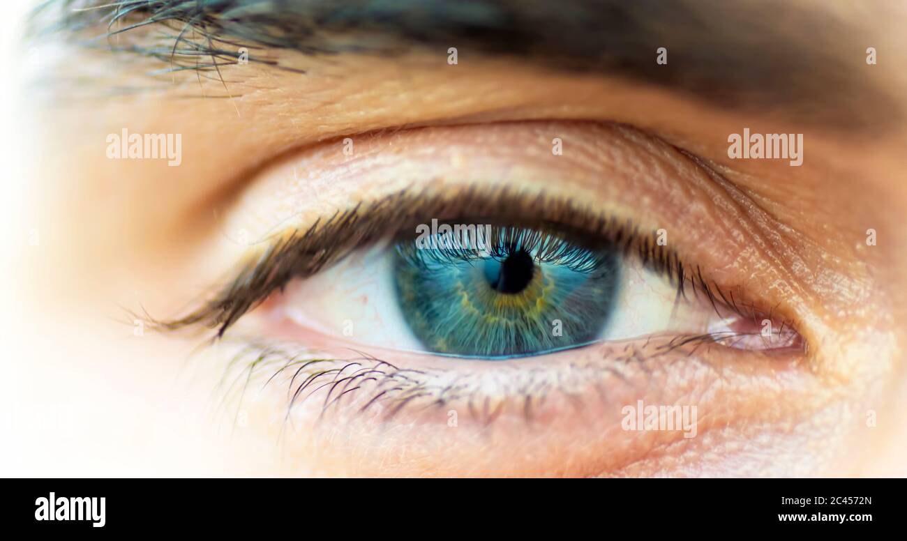 Blue human eye hi-res stock photography and images - Alamy