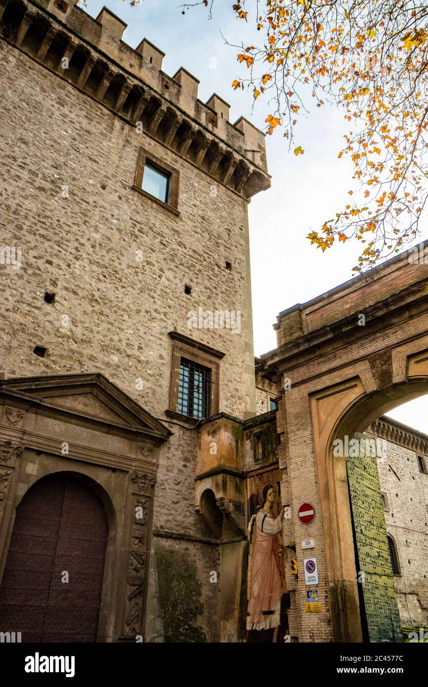 Entrance of the castle of the Exarchic Monastery of Saint Mary in ...