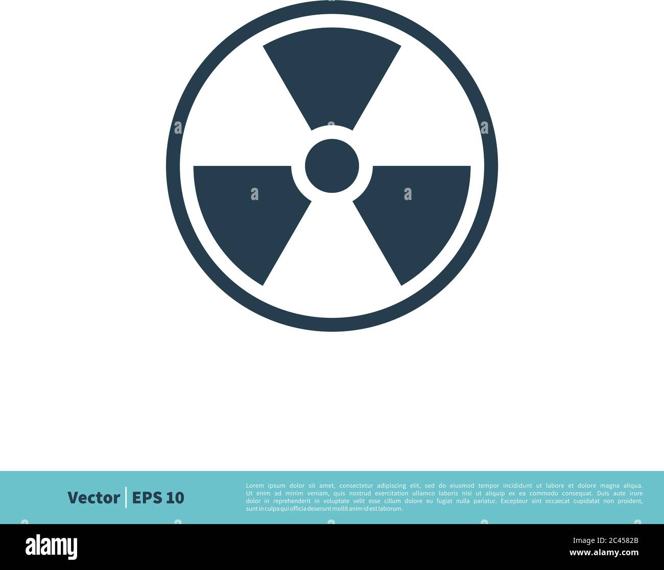 Radiation Hazard Sign Icon Vector Logo Template Illustration Design ...