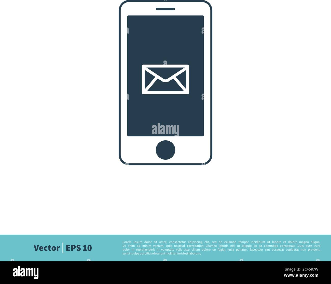 Smartphone Message Icon Vector Logo Template Illustration Design ...