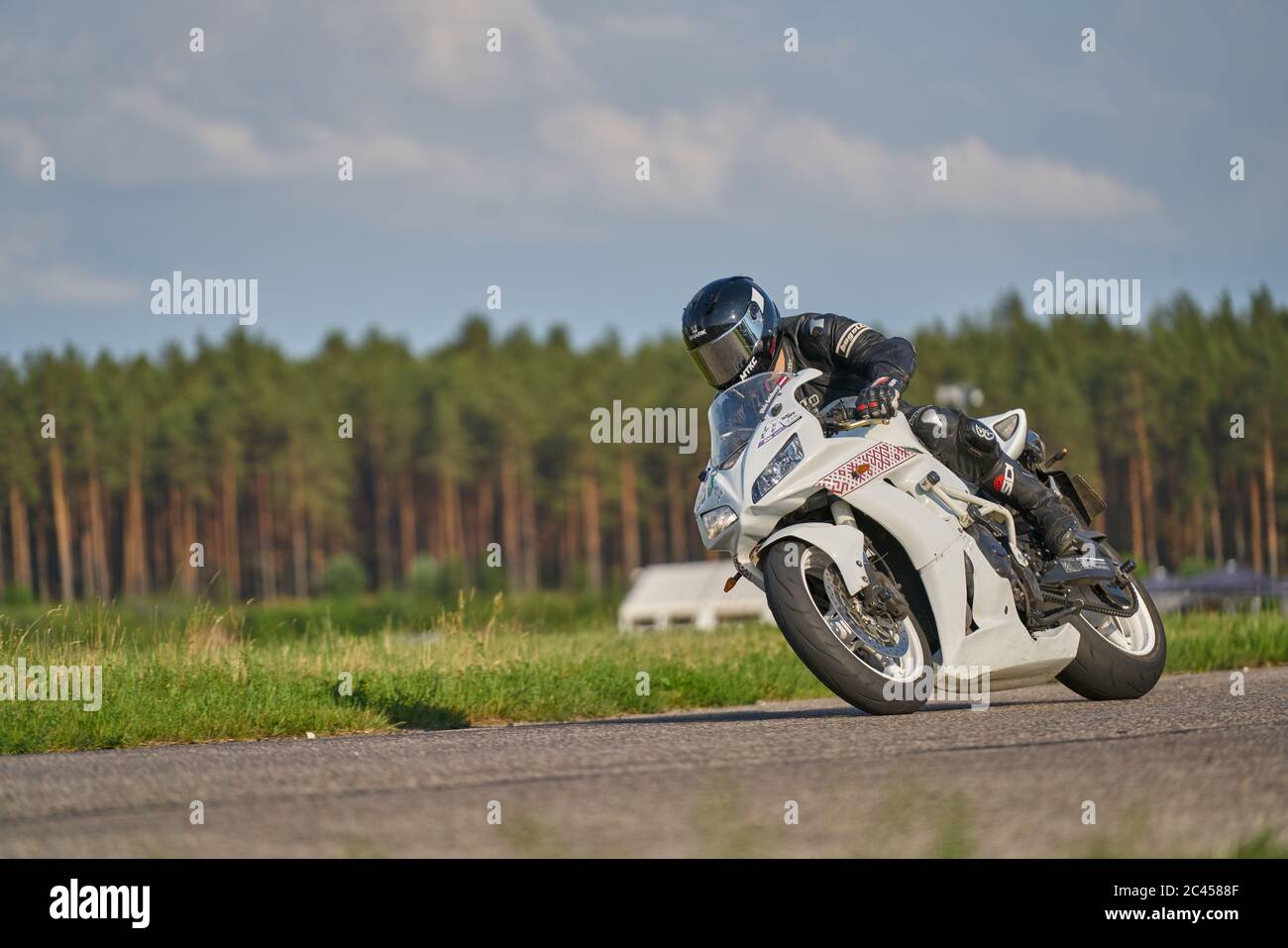 Racing motor bike on circuit hi-res stock photography and images - Alamy