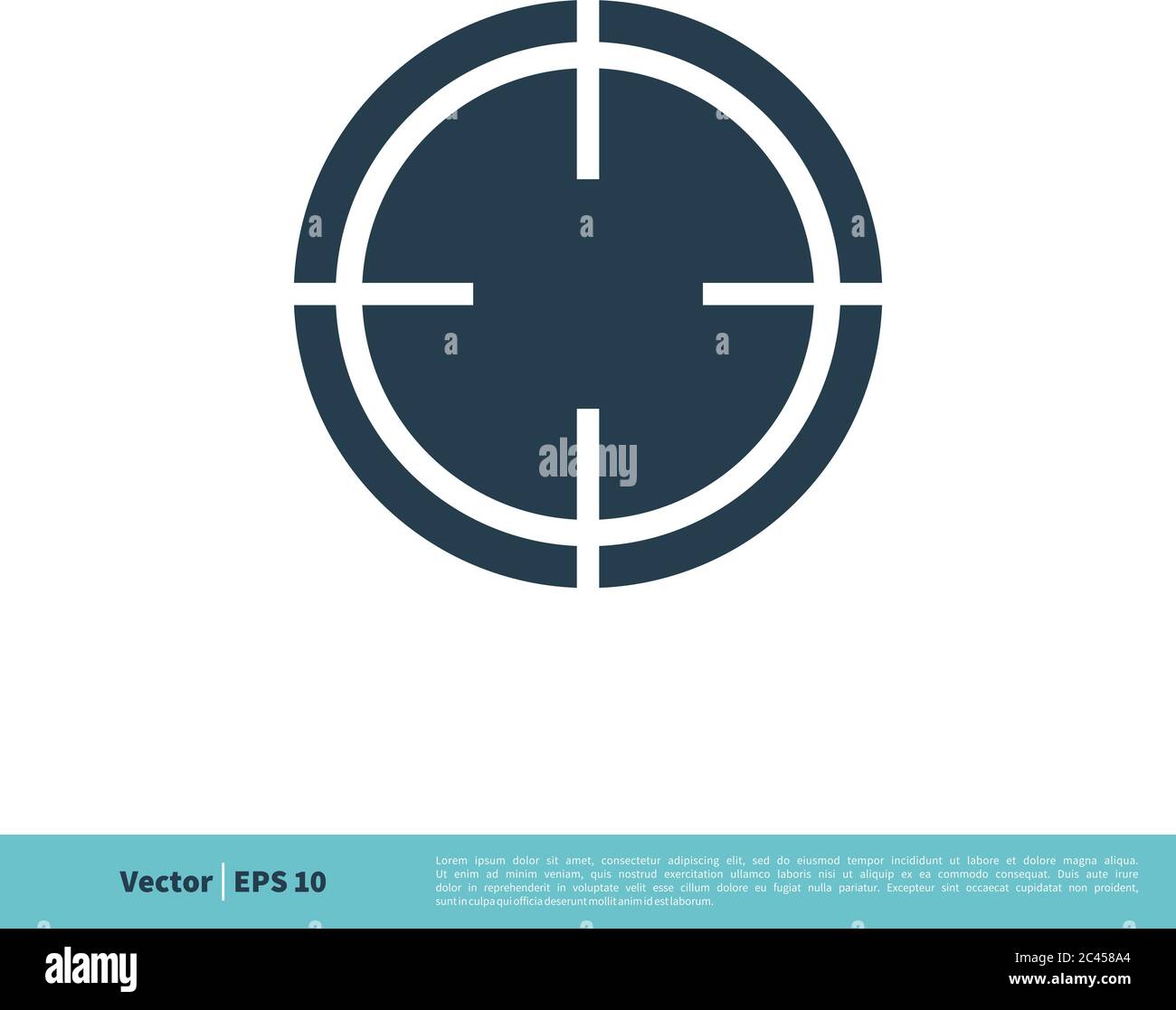 Aiming Target Icon Vector Logo Template Illustration Design. Vector EPS ...