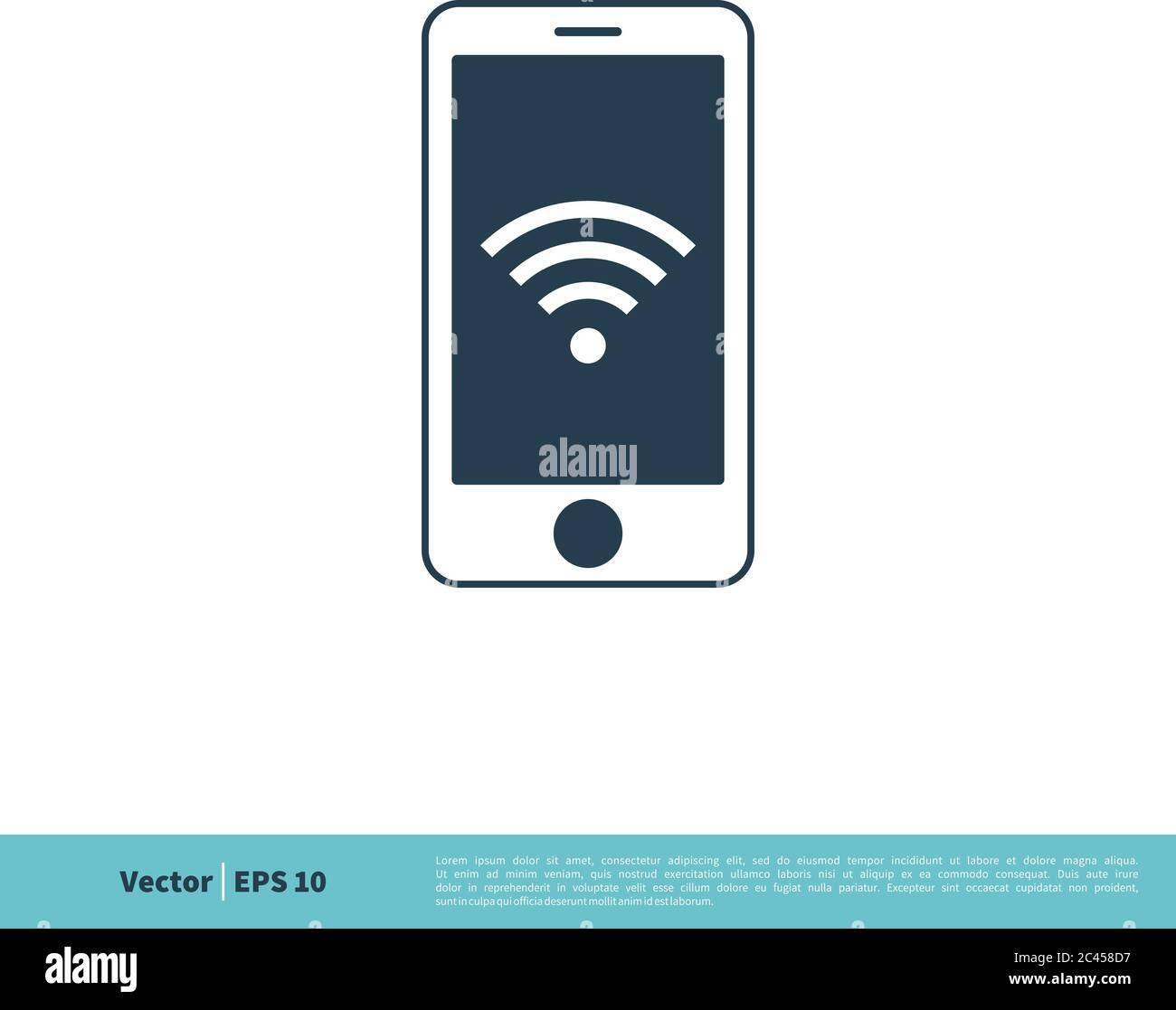 Smartphone Signal Icon Vector Logo Template Illustration Design. Vector ...