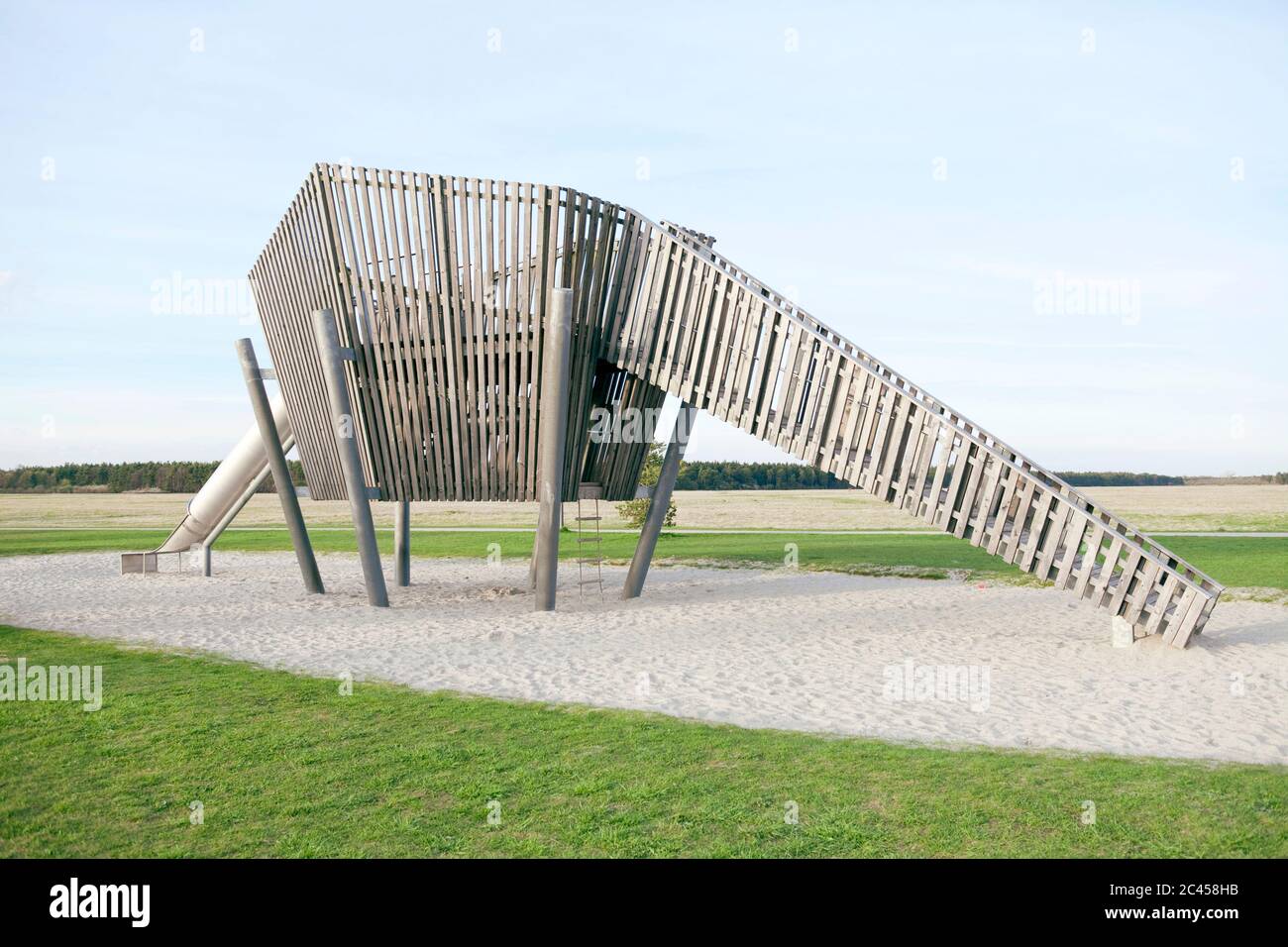 New playground in Nordheide, Munich, Bavaria, Germany Stock Photo - Alamy