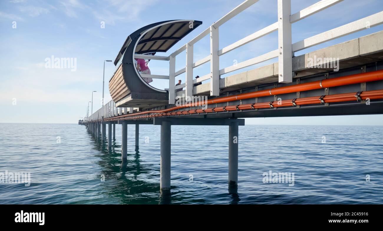 Busselton jetty and geographe bay western australia hi-res stock ...