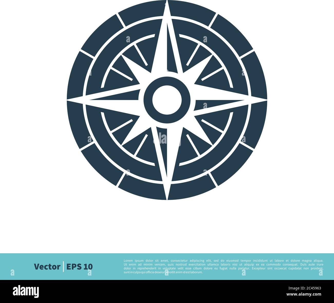 Compass Rose Icon Vector Logo Template Illustration Design. Vector EPS ...