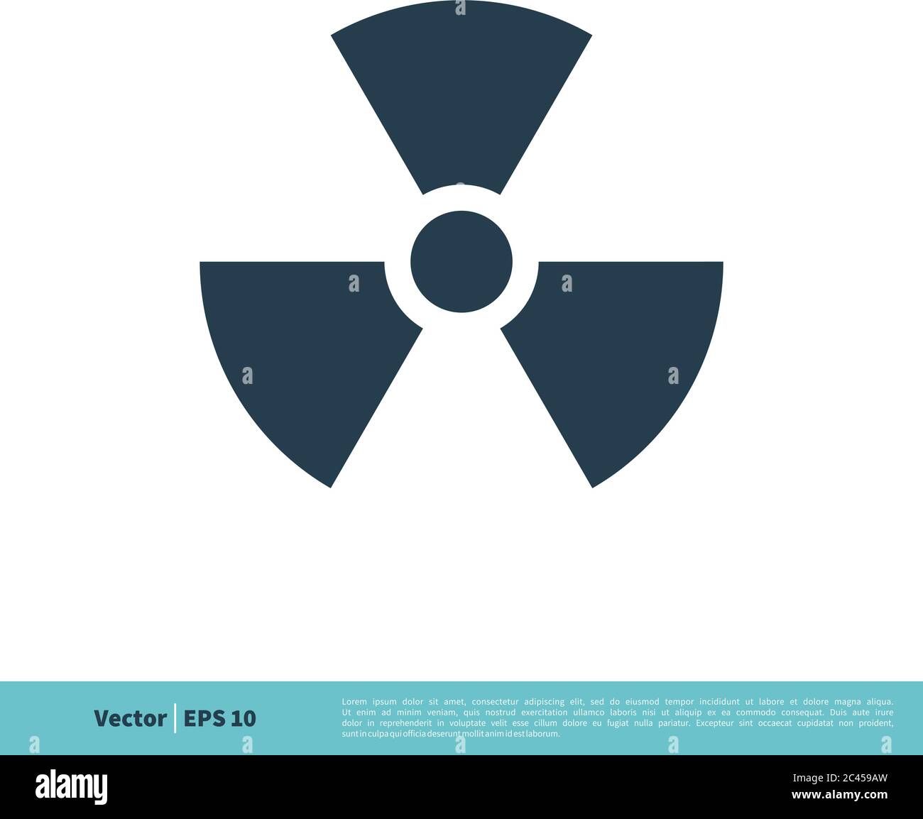 Radiation Hazard Sign Icon Vector Logo Template Illustration Design ...
