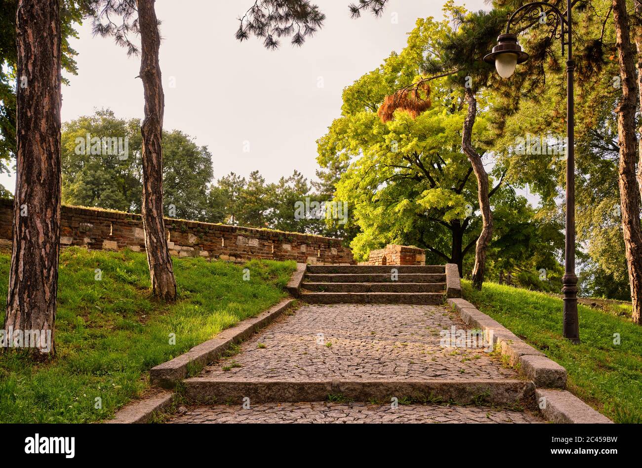 Historic Belgrade Fortress in Kalemegdan park in Belgrade, capital of ...
