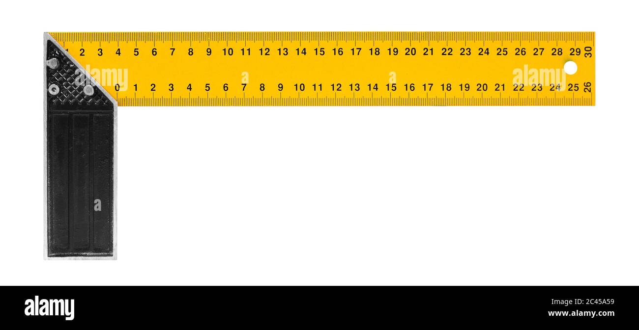 Tools Building and repair - Try machinist square on a white background ...