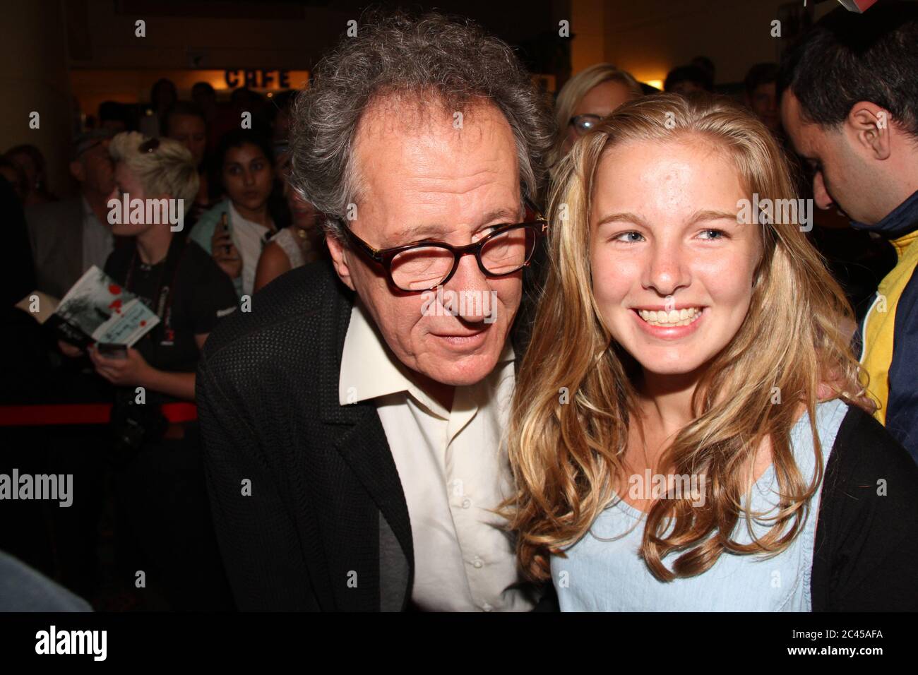 Geoffrey Rush arrives for the red carpet screening of the Book Thief at ...