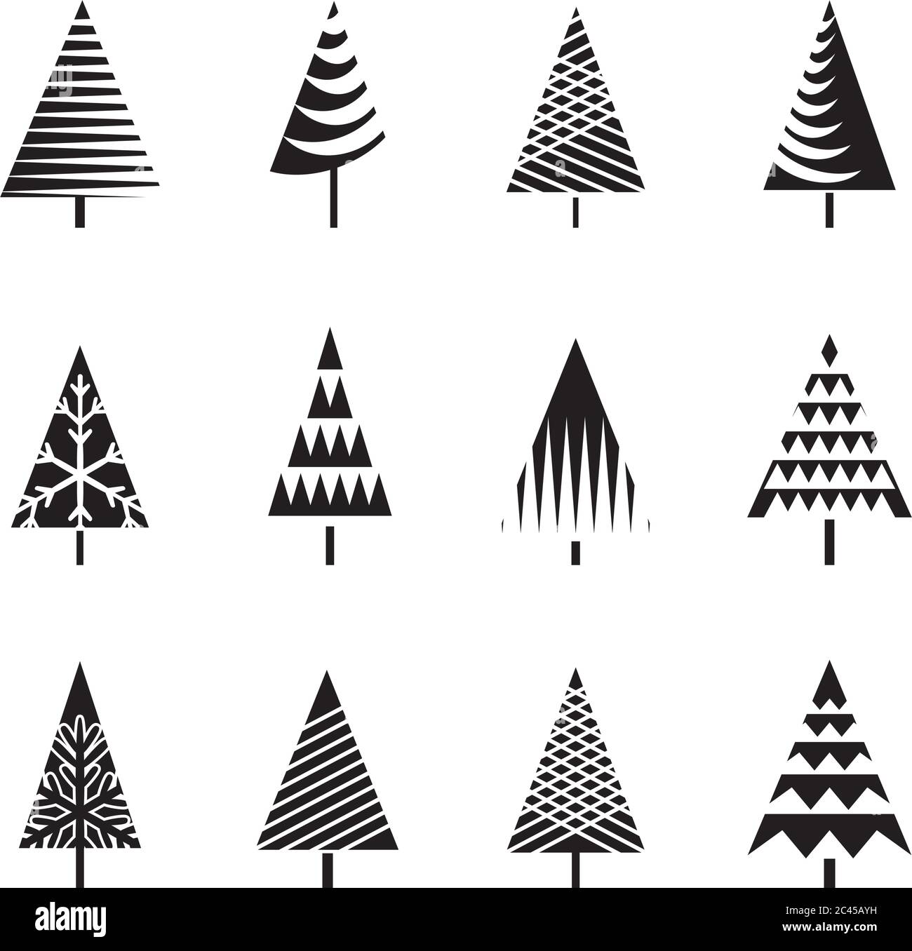 Set trees icon. Vector Illustration Stock Vector Image & Art - Alamy
