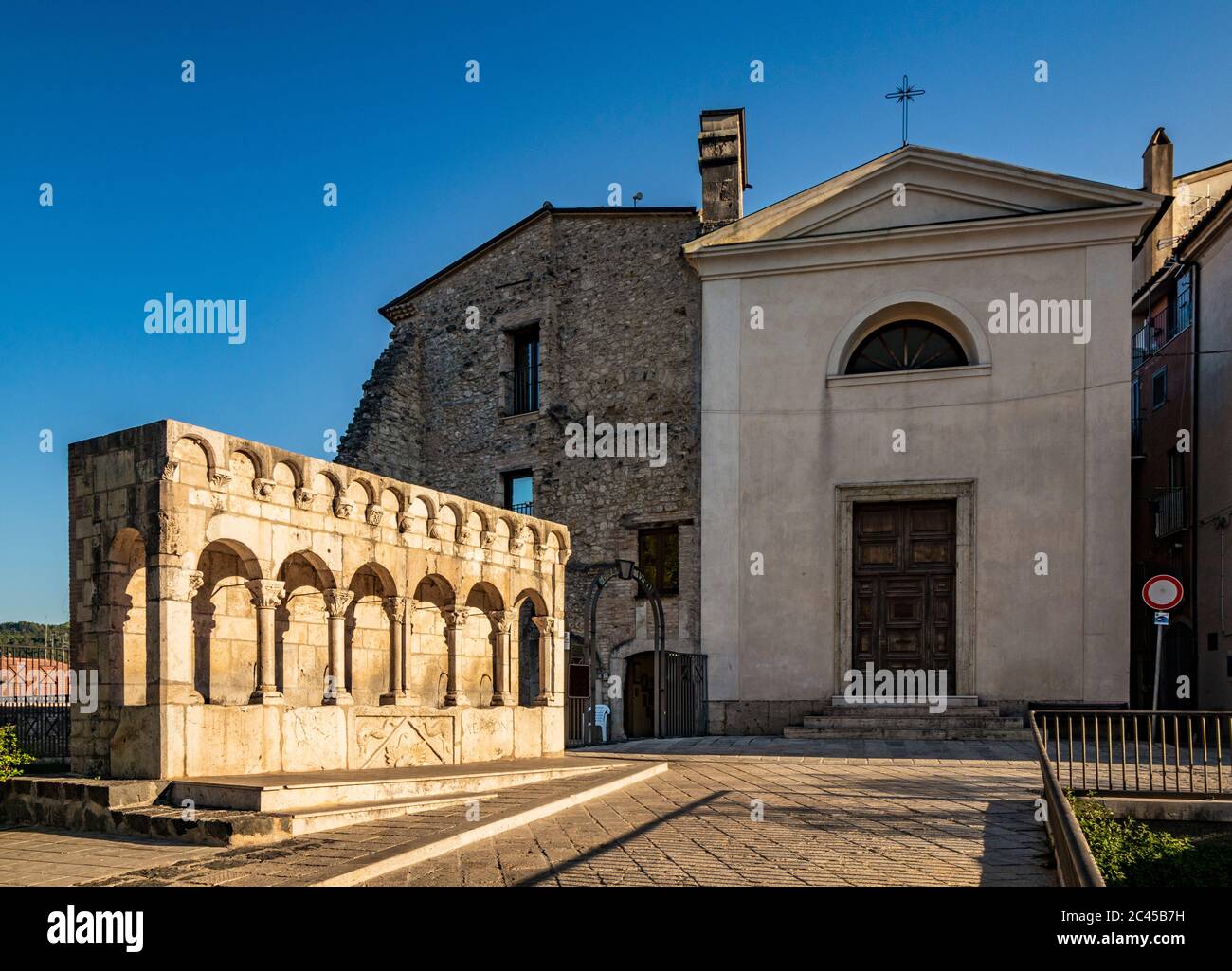 The "Fontana Fraterna" is the monumental fountain symbol of the city of ...