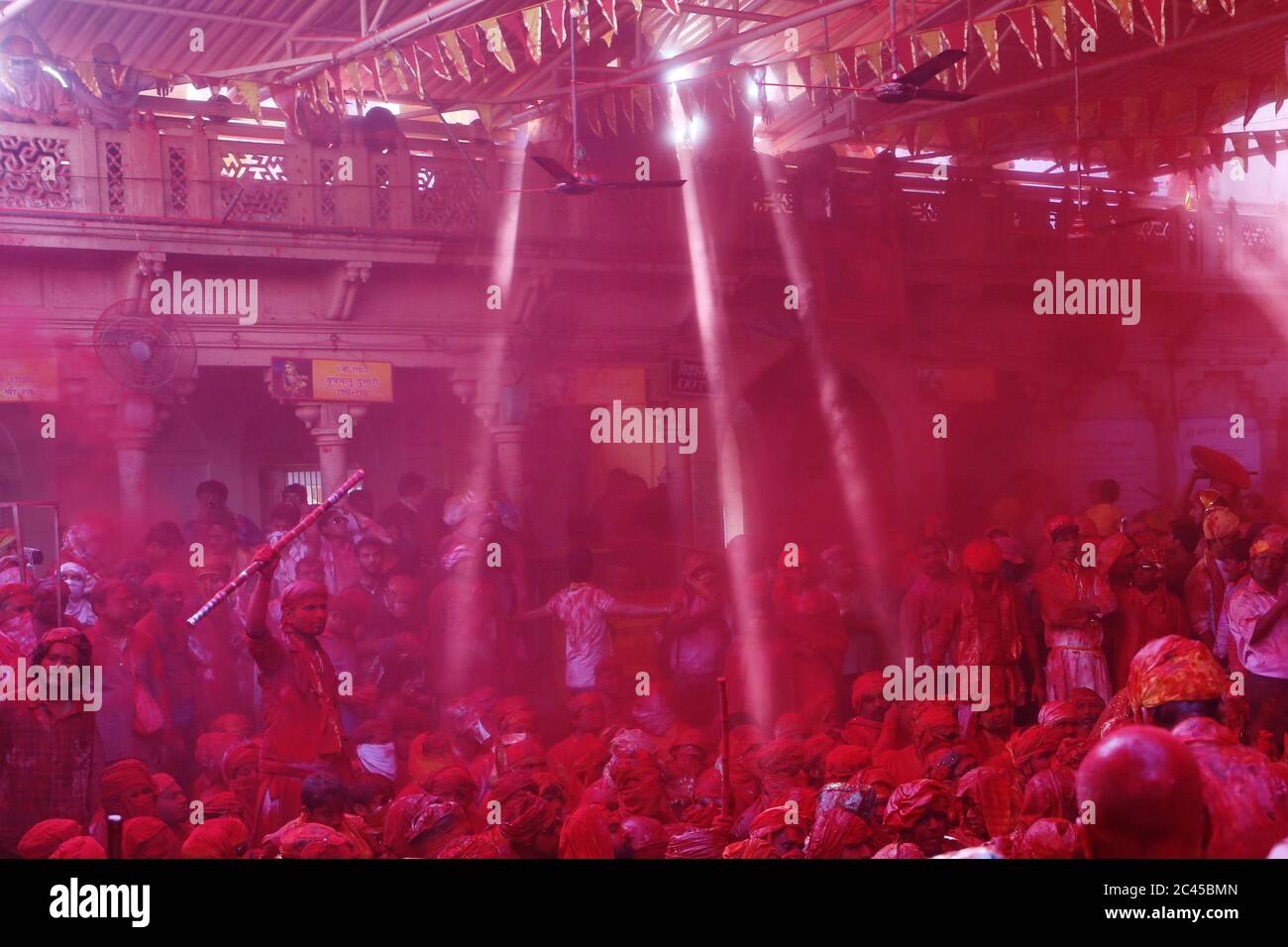 Samraaj, a ceremony of prayer, devotion and color throwing, is ...