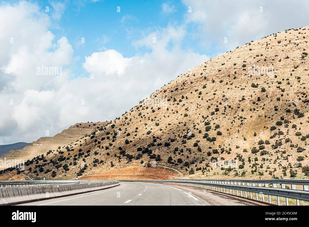 Highway in the Atlas Mountains, Morocco Stock Photo - Alamy