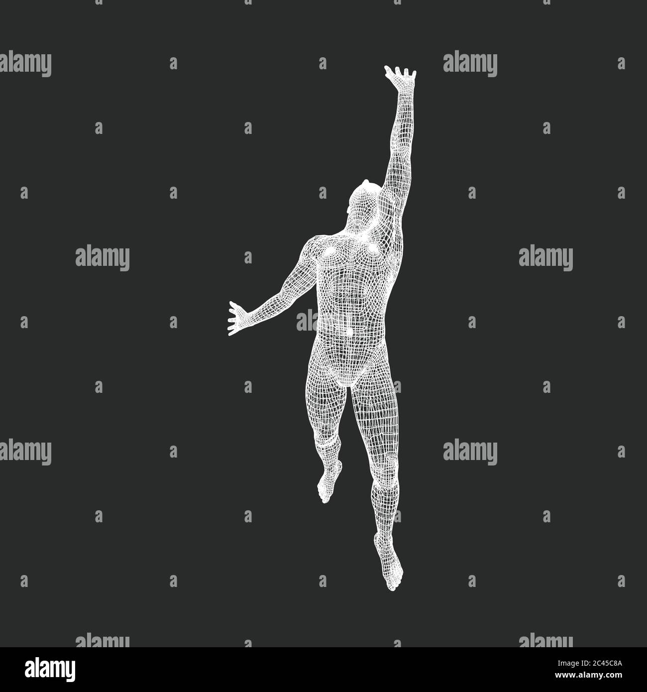 Running Man. Human with arm up. Silhouette for sport championship. The ...