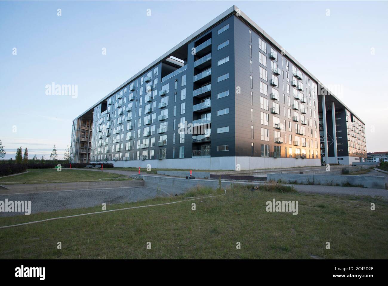 Apartment architecture buildings in copenhagen hi-res stock photography ...