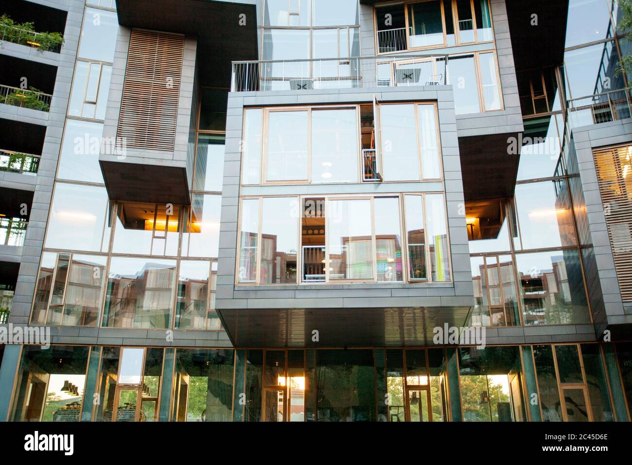 Apartment architecture buildings in copenhagen hi-res stock photography ...
