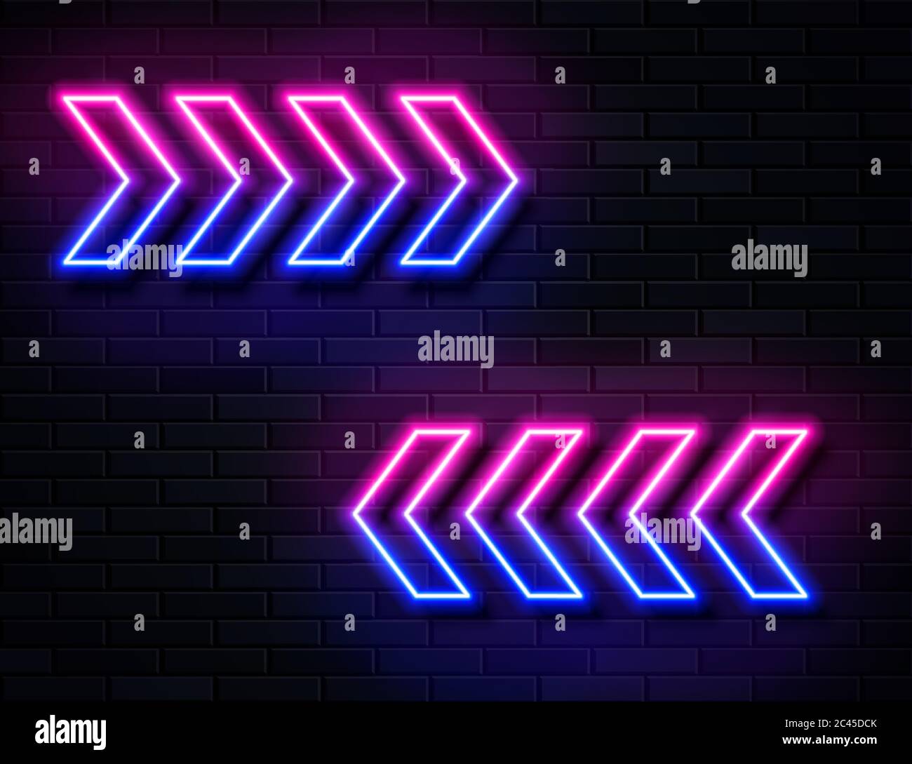 Futuristic Sci Fi Modern Neon Pink and Blue Gradient Glowing Arrows ...