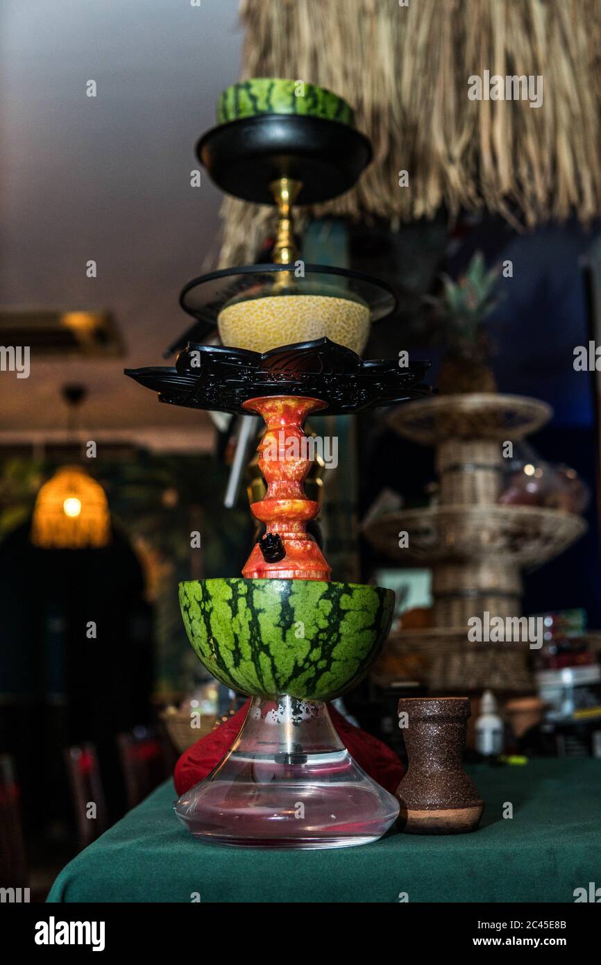 Hookah with watermelon hi-res stock photography and images - Alamy