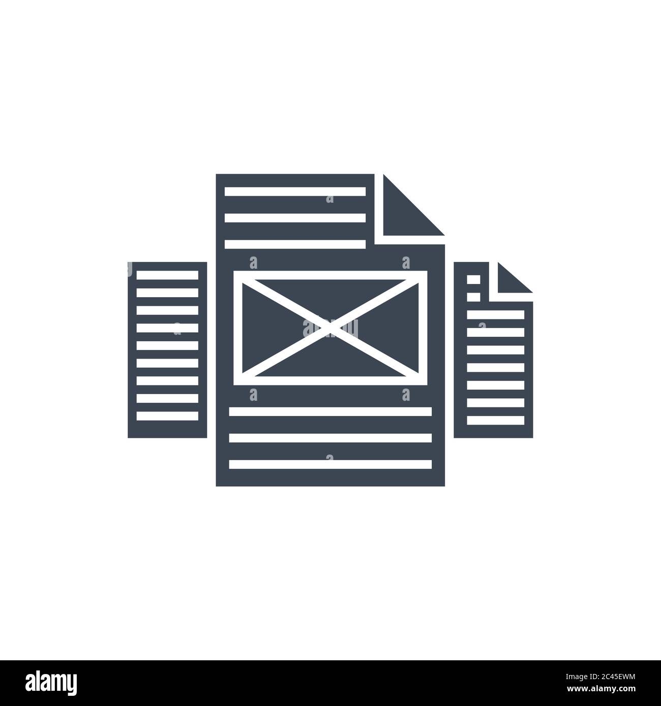 Pages Vector Glyph Icon Stock Vector Image & Art - Alamy