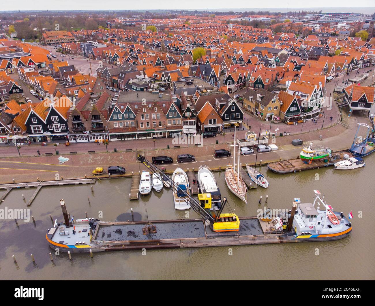 Netherlands harbor drone shot hi-res stock photography and images - Alamy