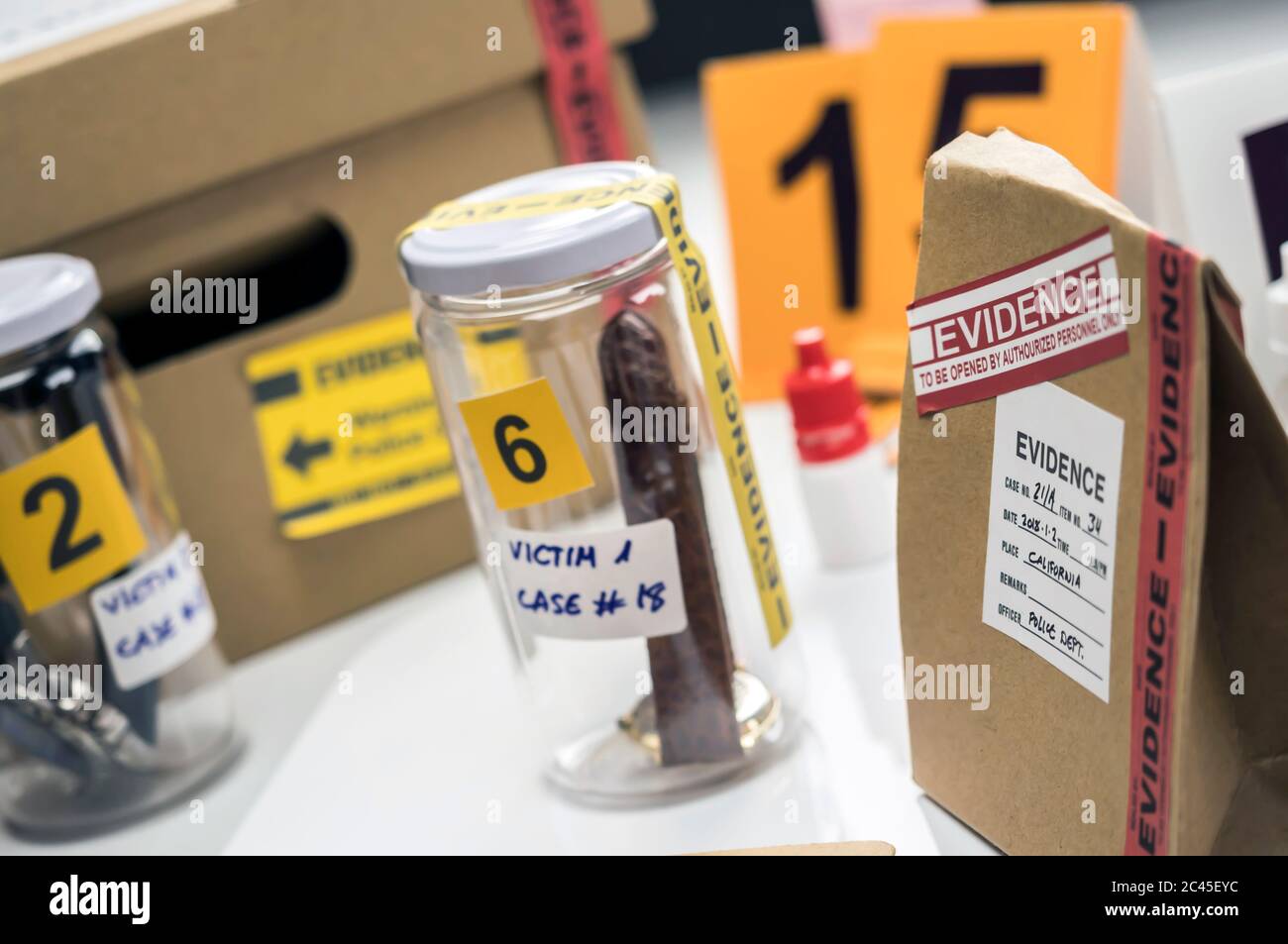 Criminalistic Lab, victim clock analysis for murder, conceptual image ...