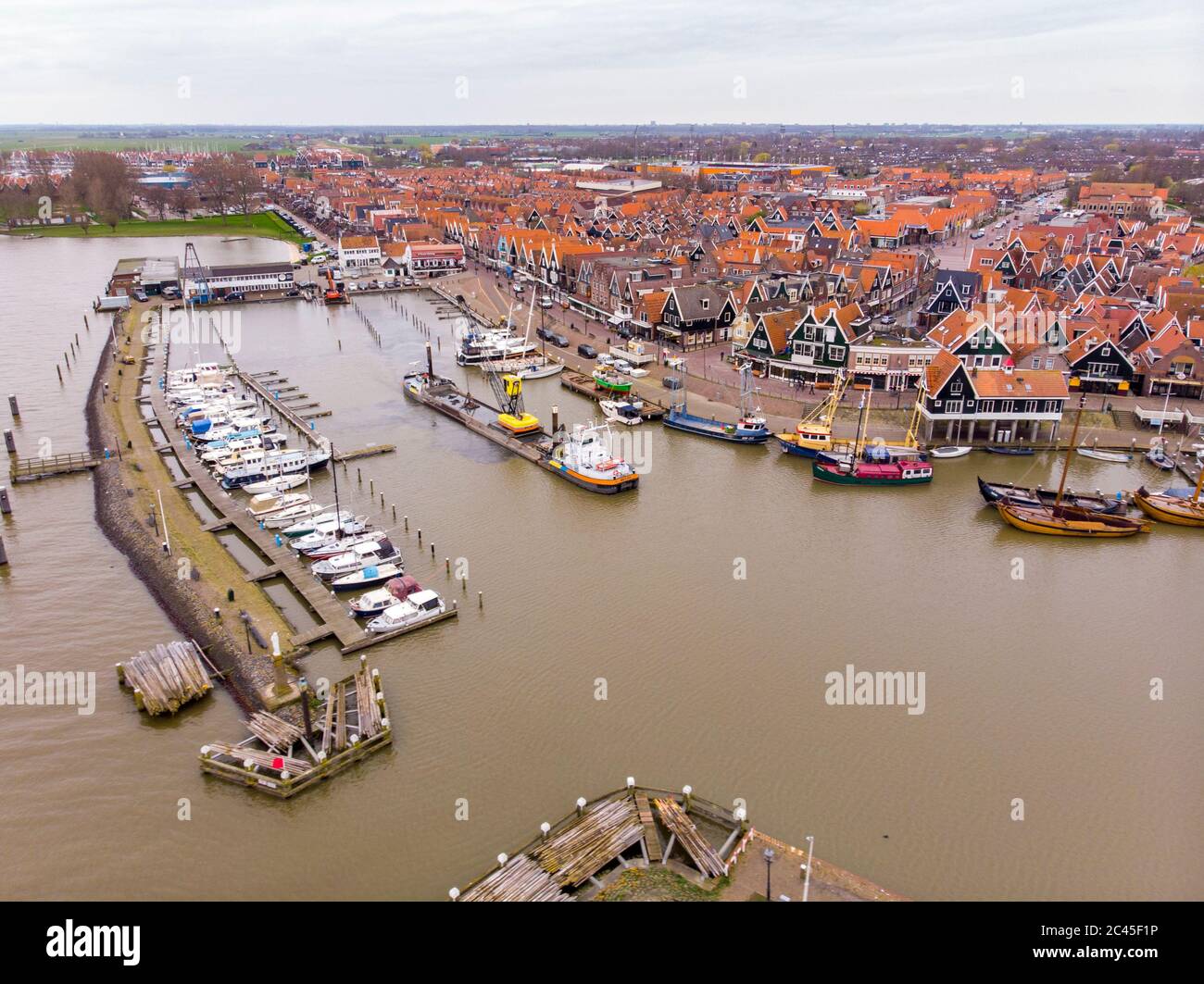 Netherlands harbor drone shot hi-res stock photography and images - Alamy