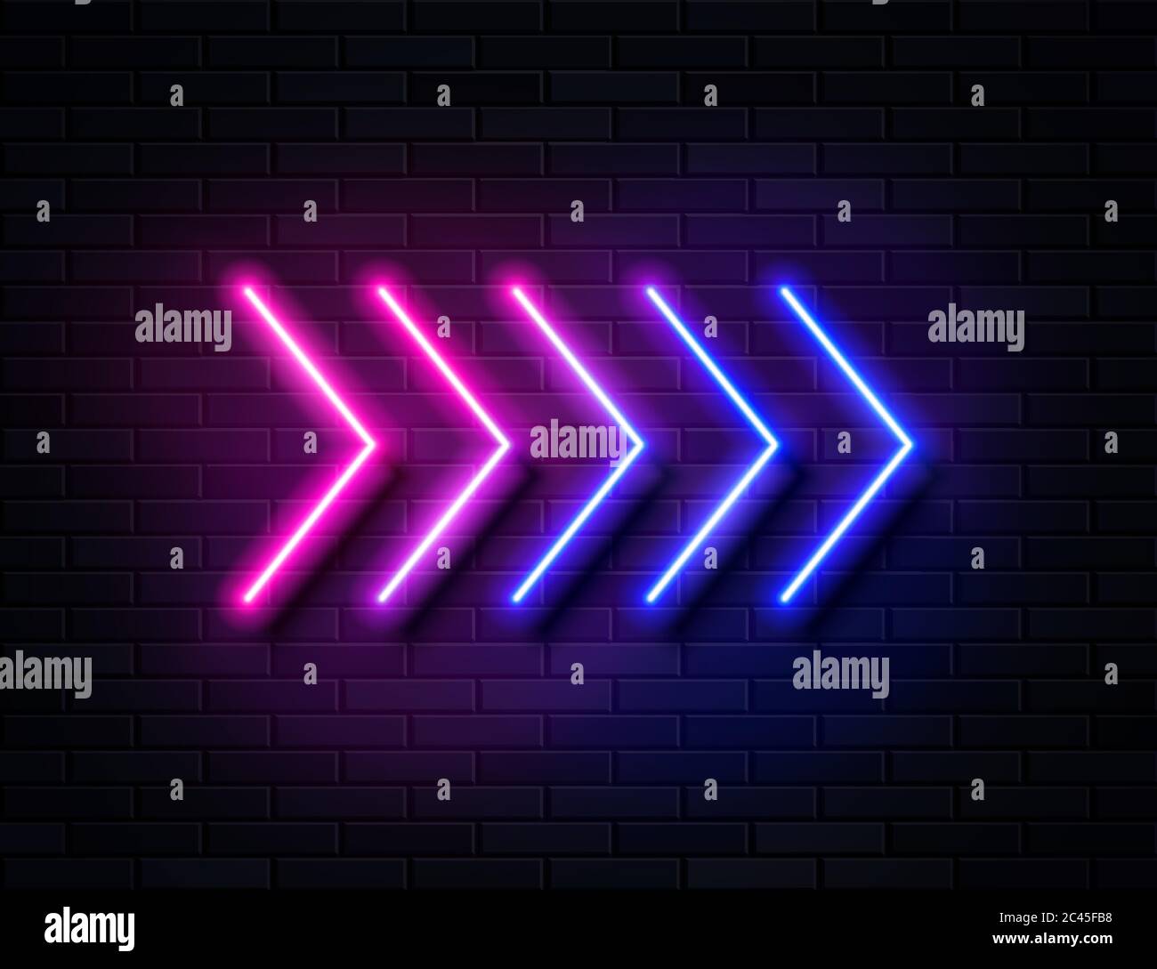 Gradient blue arrow banner Stock Vector Images - Alamy