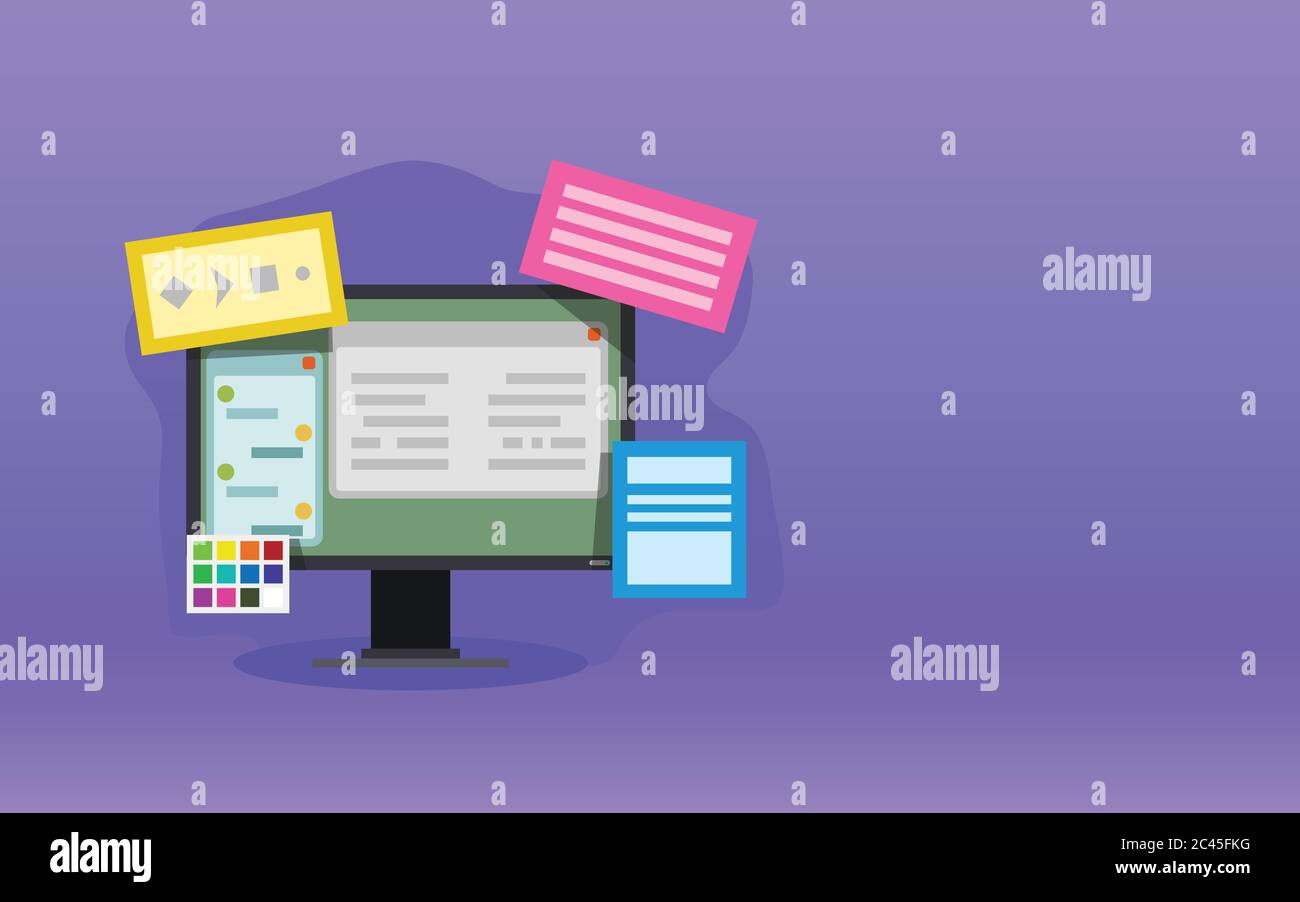 web design elements violet background Stock Vector Image & Art - Alamy