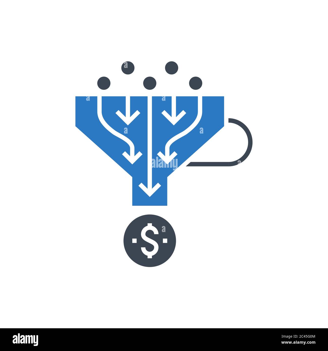 Sales Funnel Vector Glyph Icon Stock Vector Image & Art - Alamy