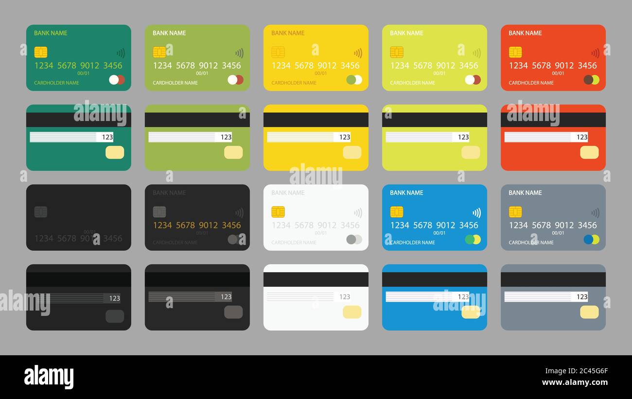 Black credit card realistic credit debit cards with chip hi-res stock ...