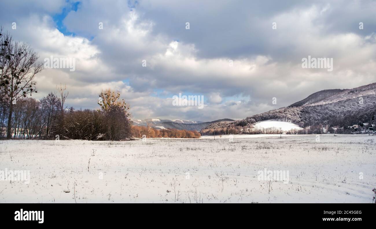 Quiet winter landscape on a tranquil countryside Stock Photo - Alamy