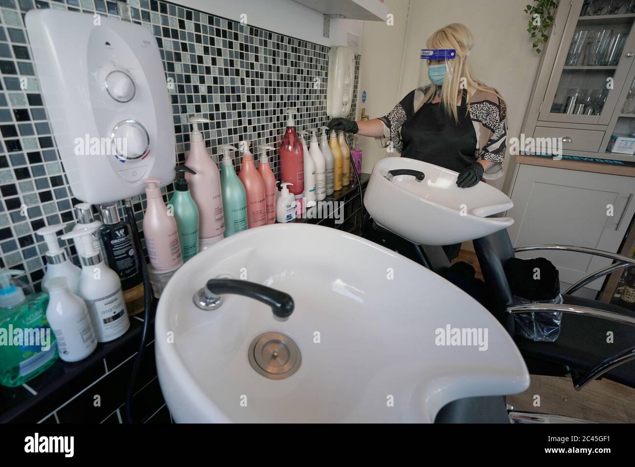 Janet Cochrane prepares Capello Salon in Whitley Bay for its re-opening ...