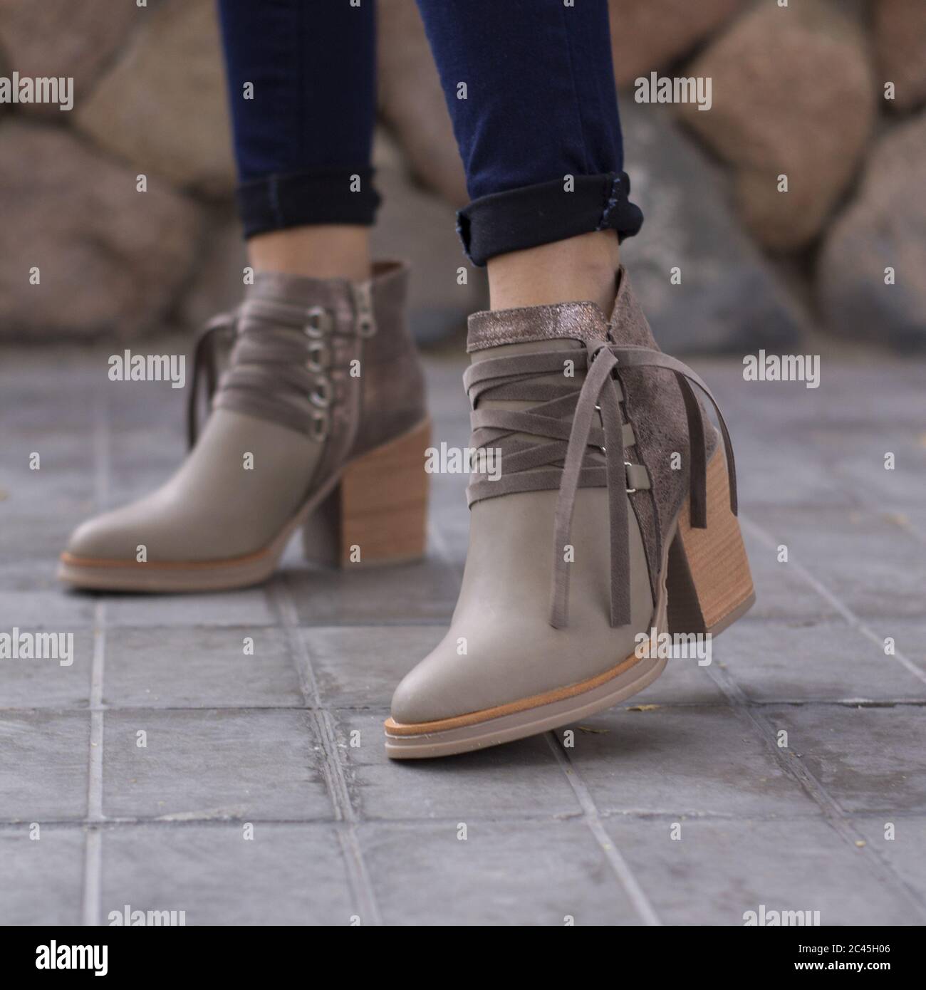 Light brown high heels hi-res stock photography and images - Alamy
